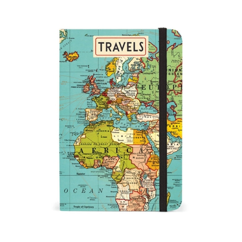 Vintage Travel Map Notebook – GET LOST